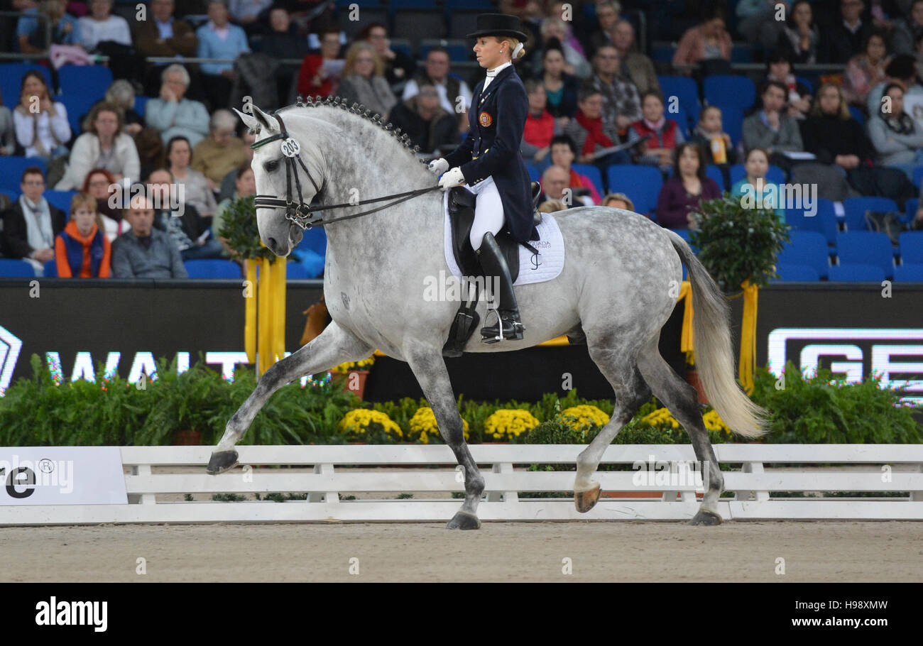Stuttgart, Germany. 20th Nov, 2016. Dressage rider Maria Caetano from ...