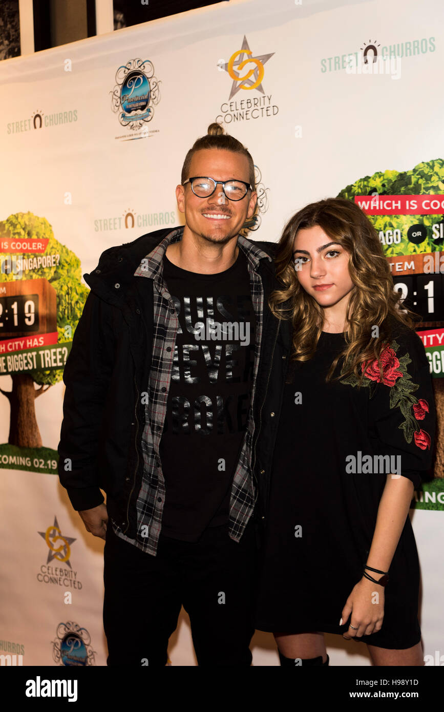 Los Angeles, USA. 19th Nov, 2016. Tyler Ward; Jada Facer arrives at ...
