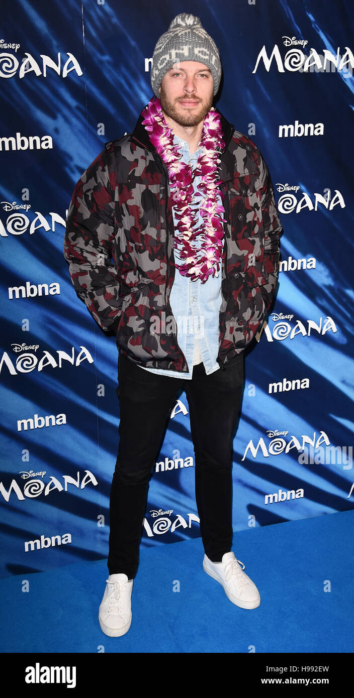 Rick Edwards at the Gala Screening of Moana at BAFTA, Piccadilly ...