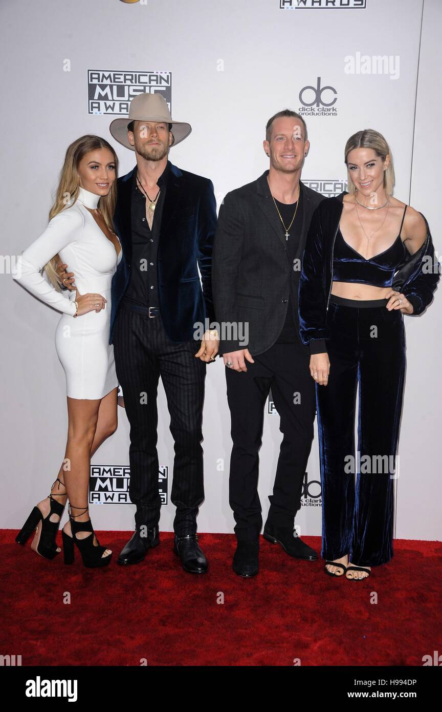 Los Angeles, CA, USA. 20th Nov, 2016. Hayley Stommel, Tyler Hubbard ...