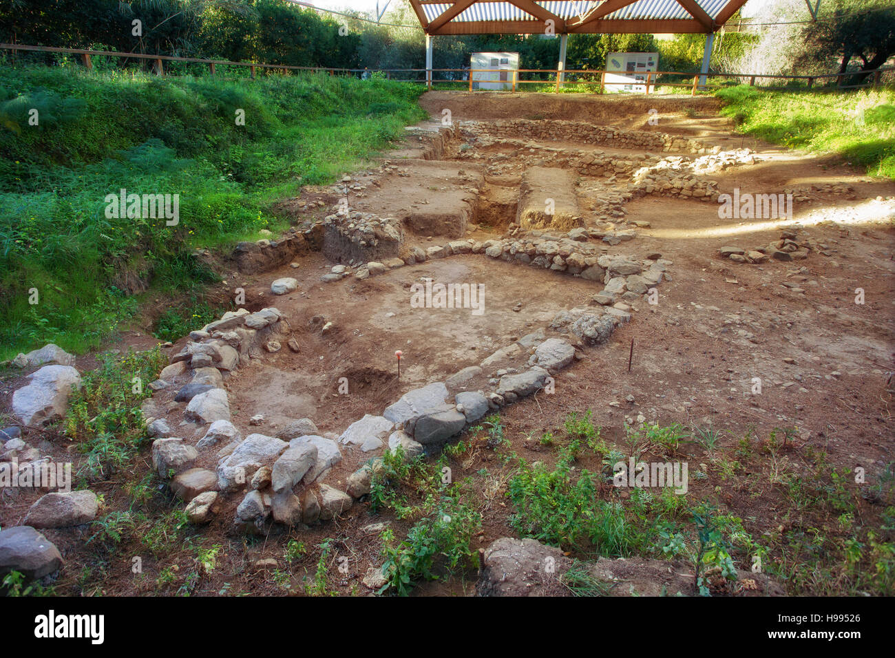 Prehistoric huts of old bronze. Viale dei Cipressi village to Milazzo ...