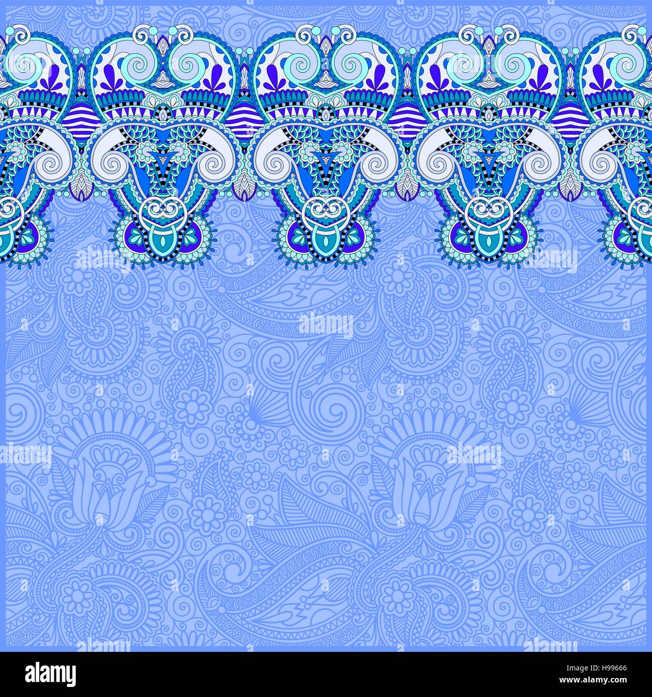 Blue filigree border Stock Vector Images - Alamy