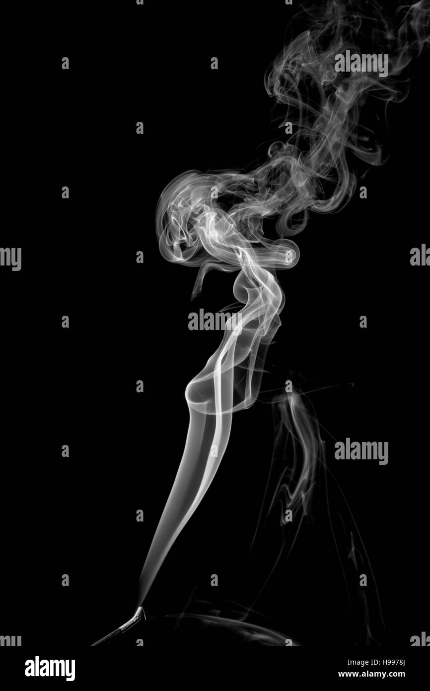 Abstract light smoke on a dark background Stock Photo - Alamy