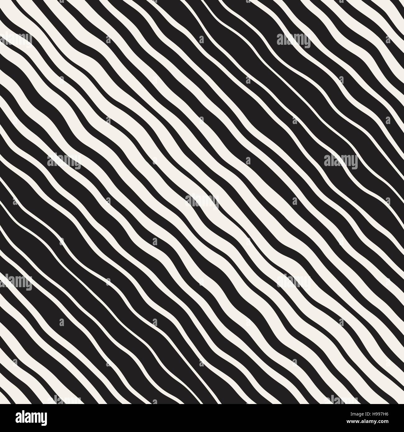 Vector Seamless Hand Drawn Diagonal Lines Pattern Stock Vector Image ...