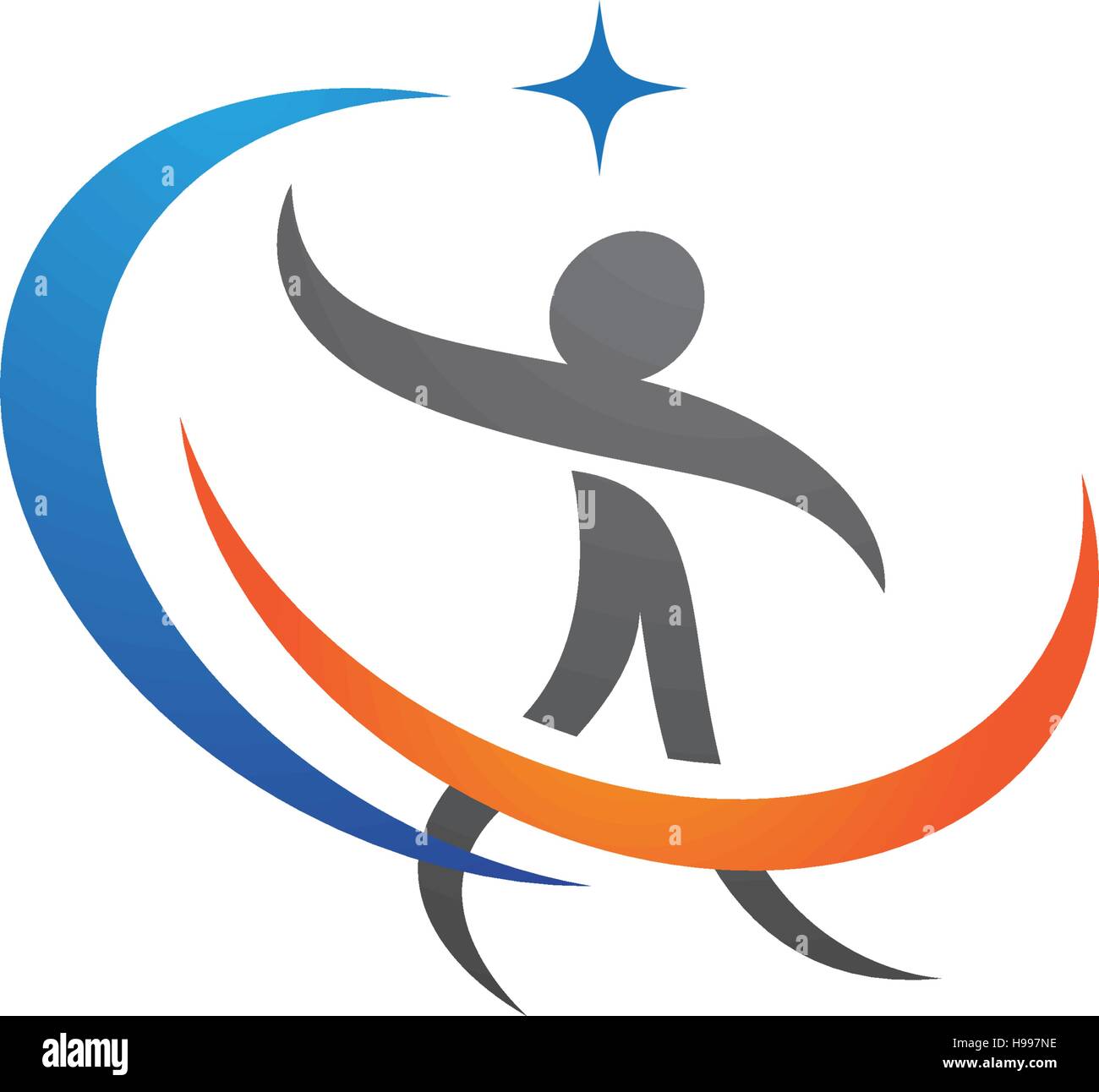 Fun people Healthy Life icon Logo template Stock Vector Image & Art - Alamy