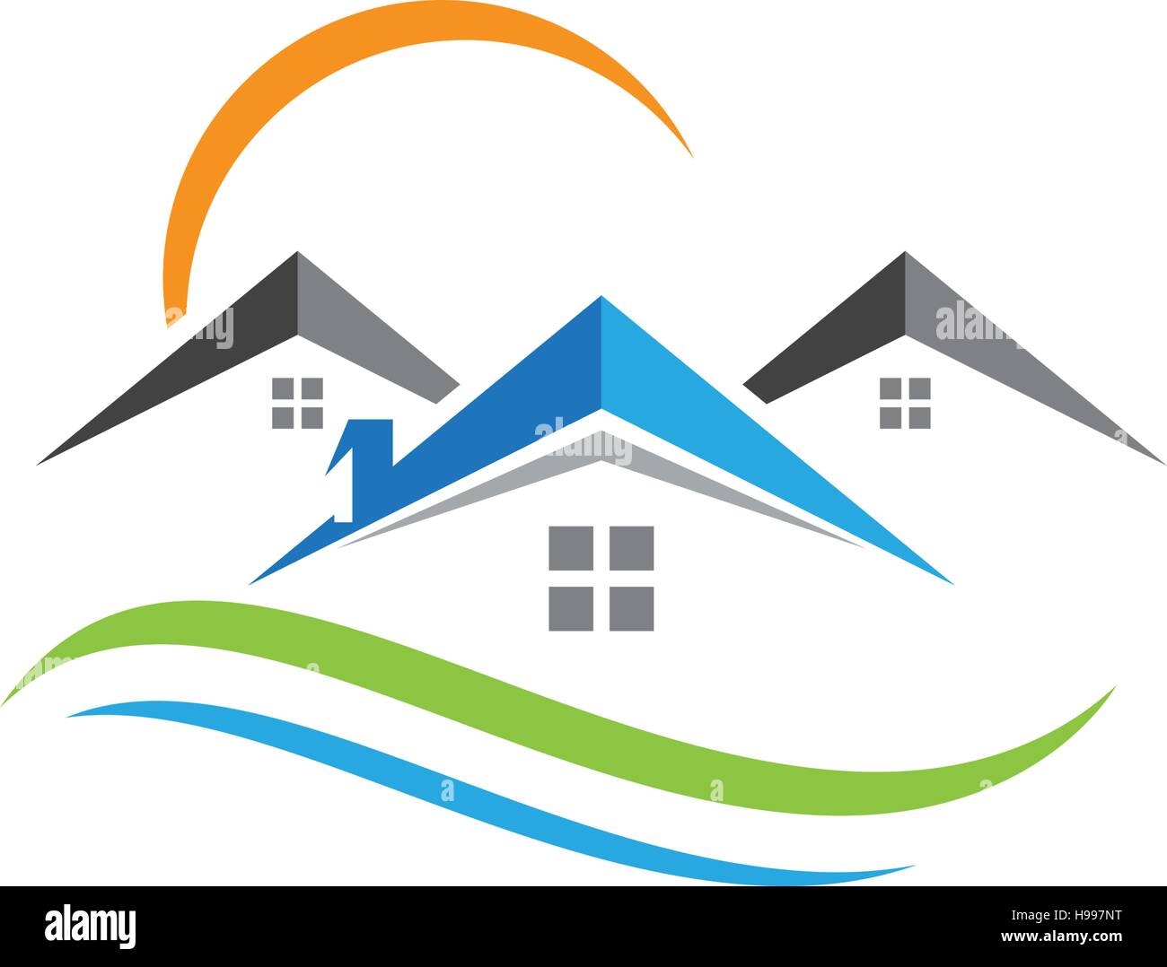 Home and Building Business Property Logo Template Stock Vector Image ...