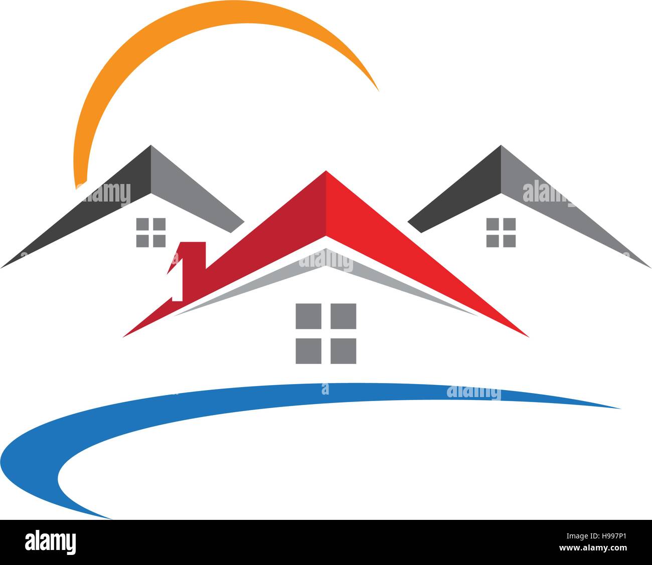 Home and Building Business Property Logo Template Stock Vector Image ...