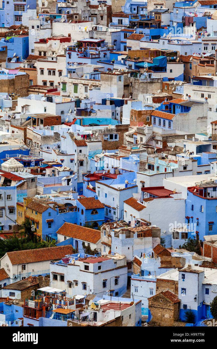 Elevated view chefchaouen hi-res stock photography and images - Alamy