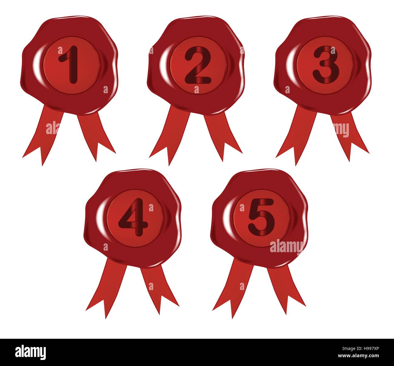 Five seals Stock Vector Images - Alamy