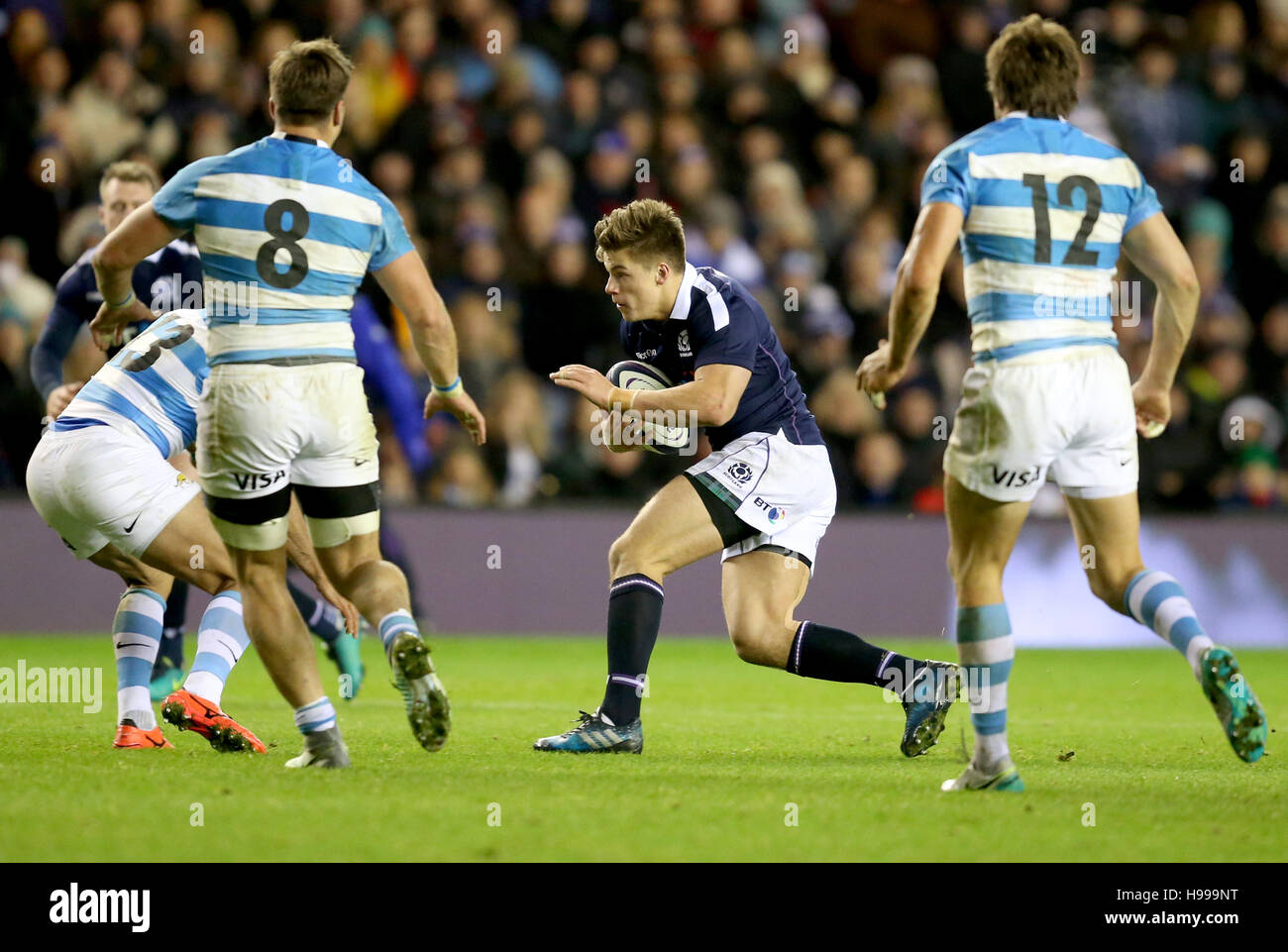 Scotland's Huw Jones during the Autumn International match at the BT ...