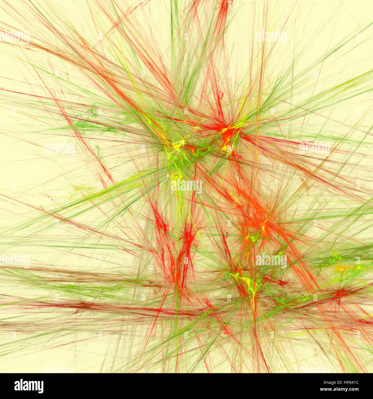 Abstract fractal chaos lines shape computer generated image Stock Photo ...