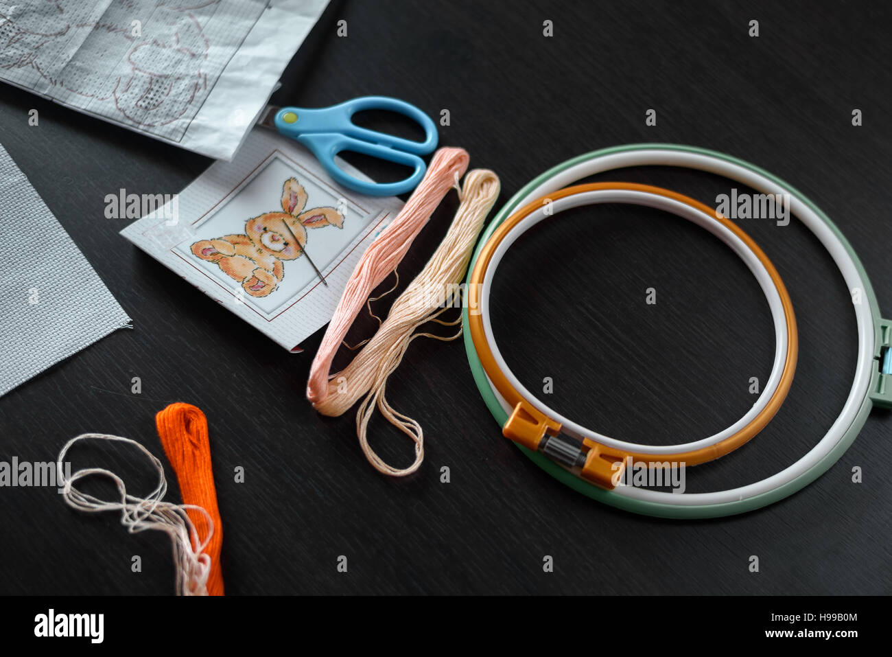 set embroidery floss scissors embroidery thread for embroidering on ...