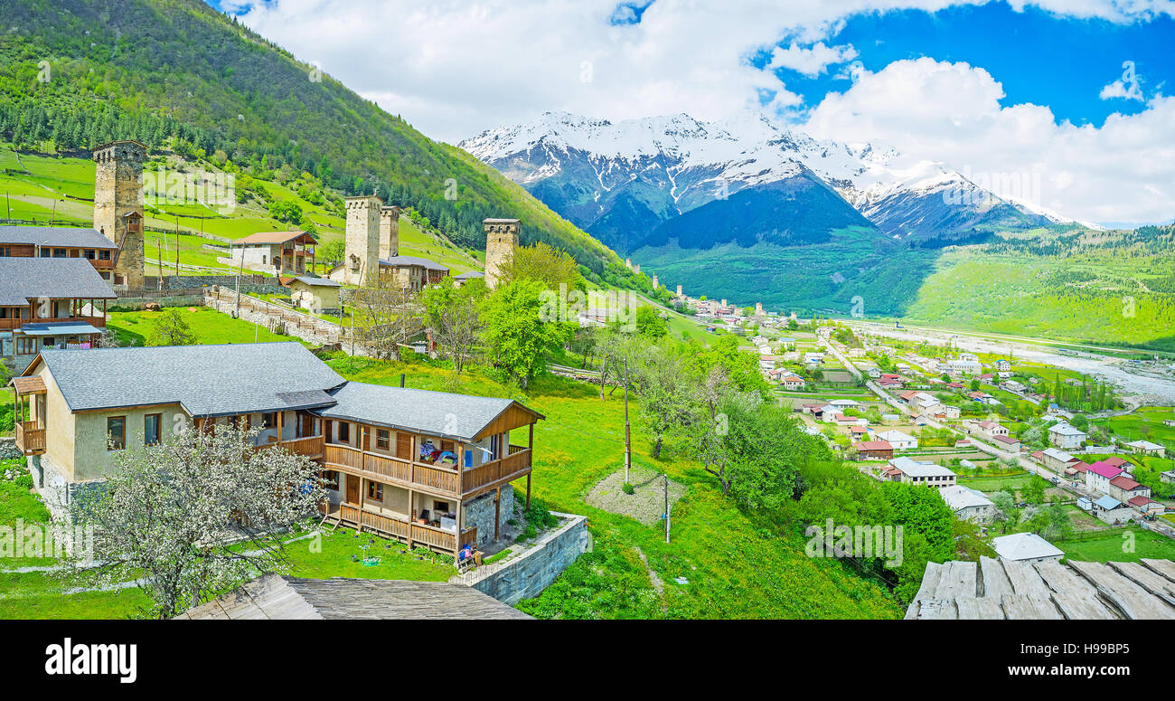 The Svan Towers are the best places to enjoy panoramic views of Mestia ...