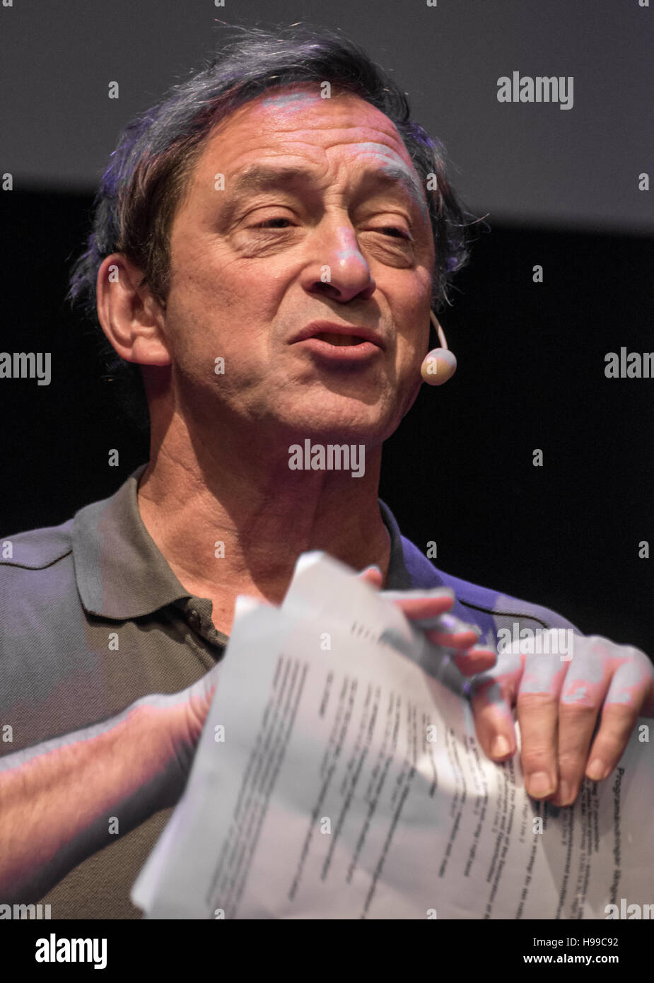 Sweden. 19th Nov, 2016. British economy professor Guy Standing, author ...