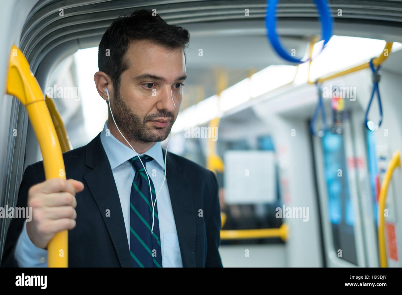 Reading metro on the tube hi-res stock photography and images - Alamy