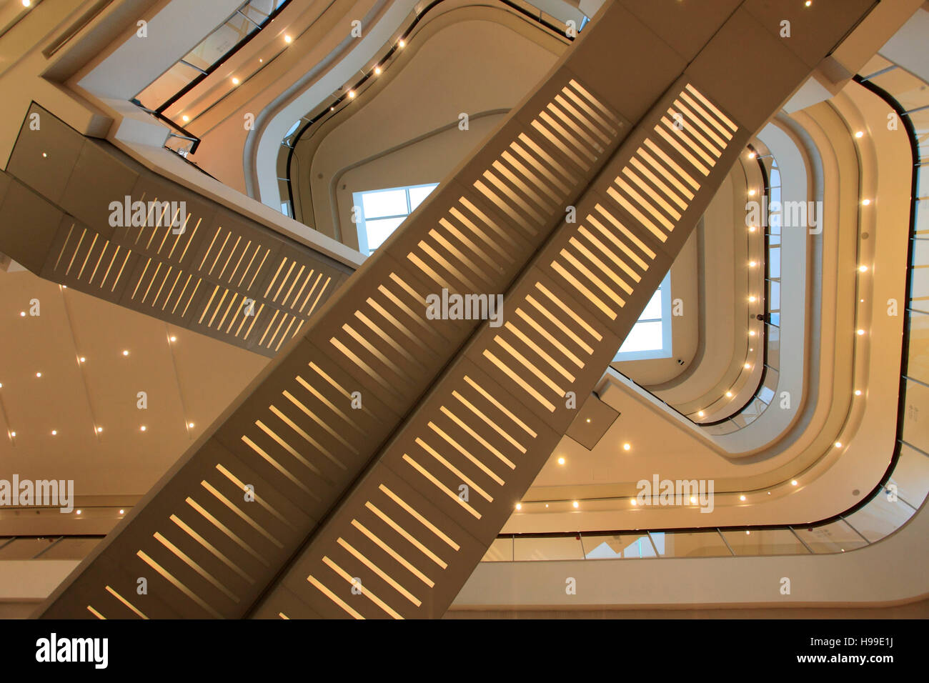 China, Shanghai, Jingan Kerry Centre, shopping mall, interior Stock ...