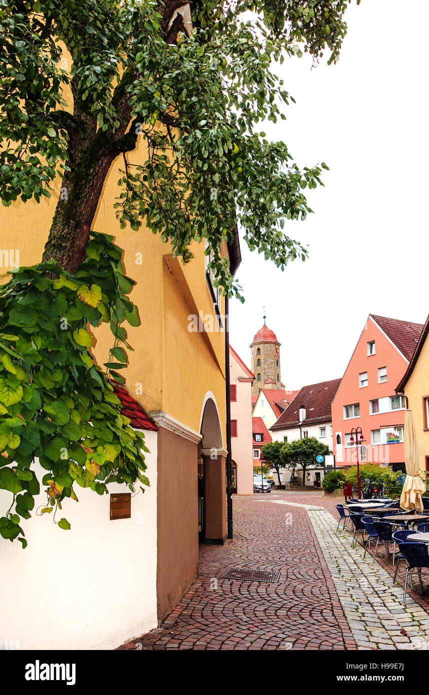 A street in the historic town of Ellwangen, Germany Stock Photo - Alamy