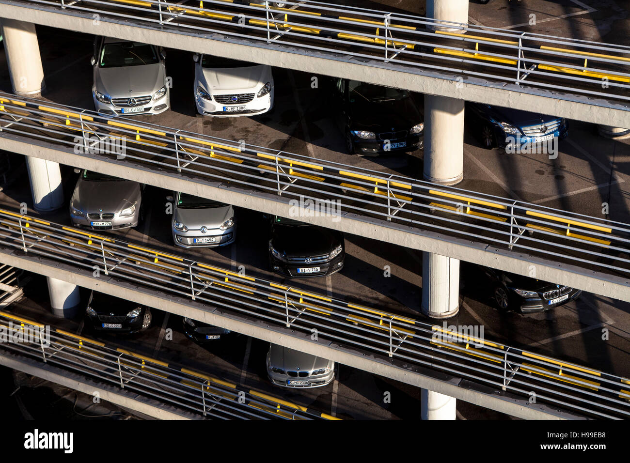 Europe, Germany, Cologne, multi-storey car park of the Kaufhof ...