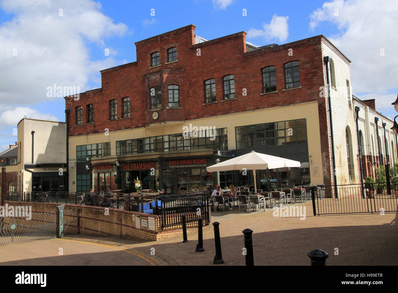 The Tramshed bar and restaurant cafe, Bath, Somerset, England, UK Stock ...