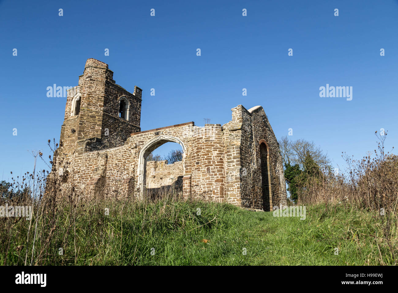 A picture of St Mary's Old Church in Clophill Stock Photo - Alamy