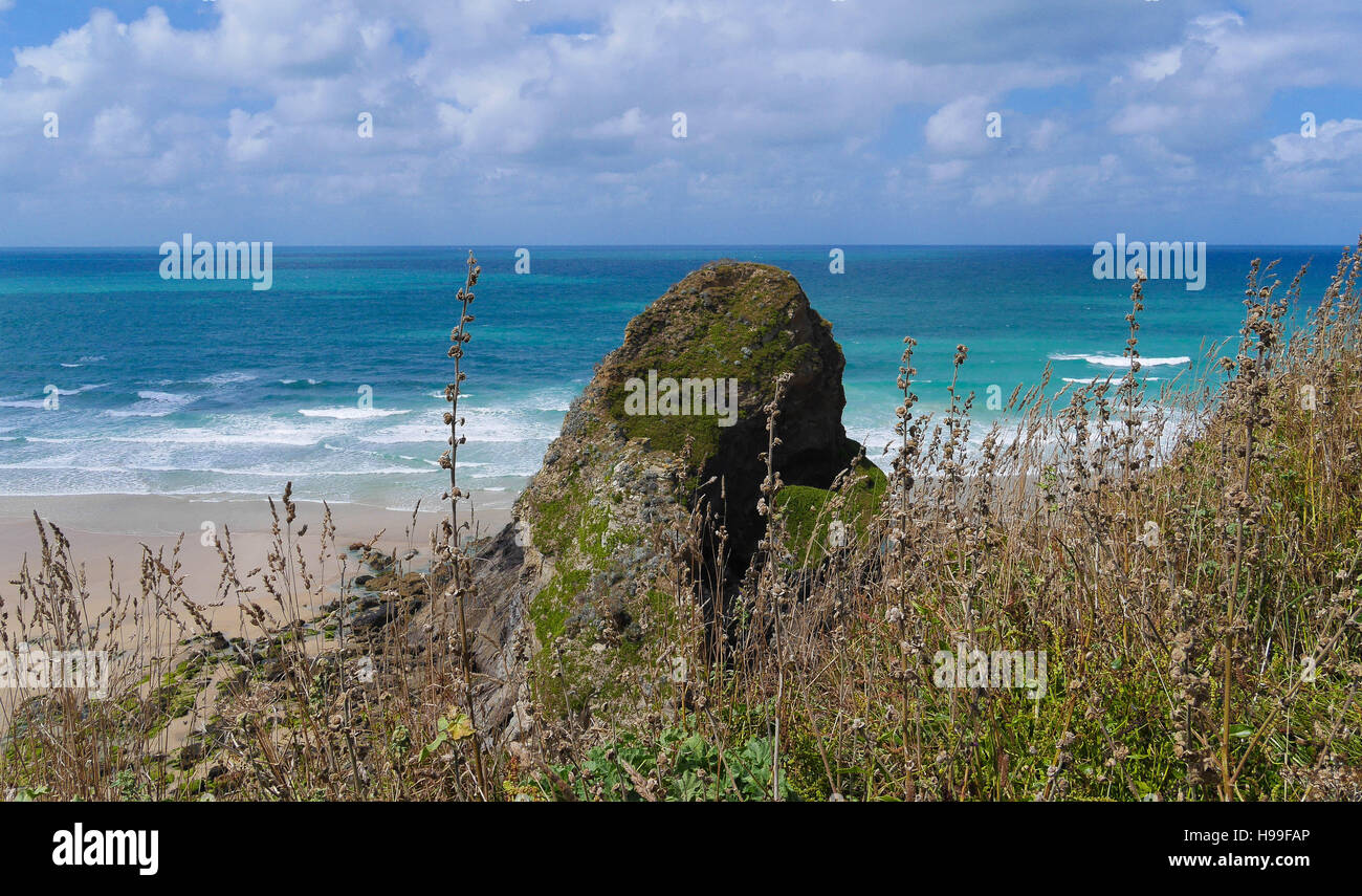 Whipsiderry beach cliff hi-res stock photography and images - Alamy
