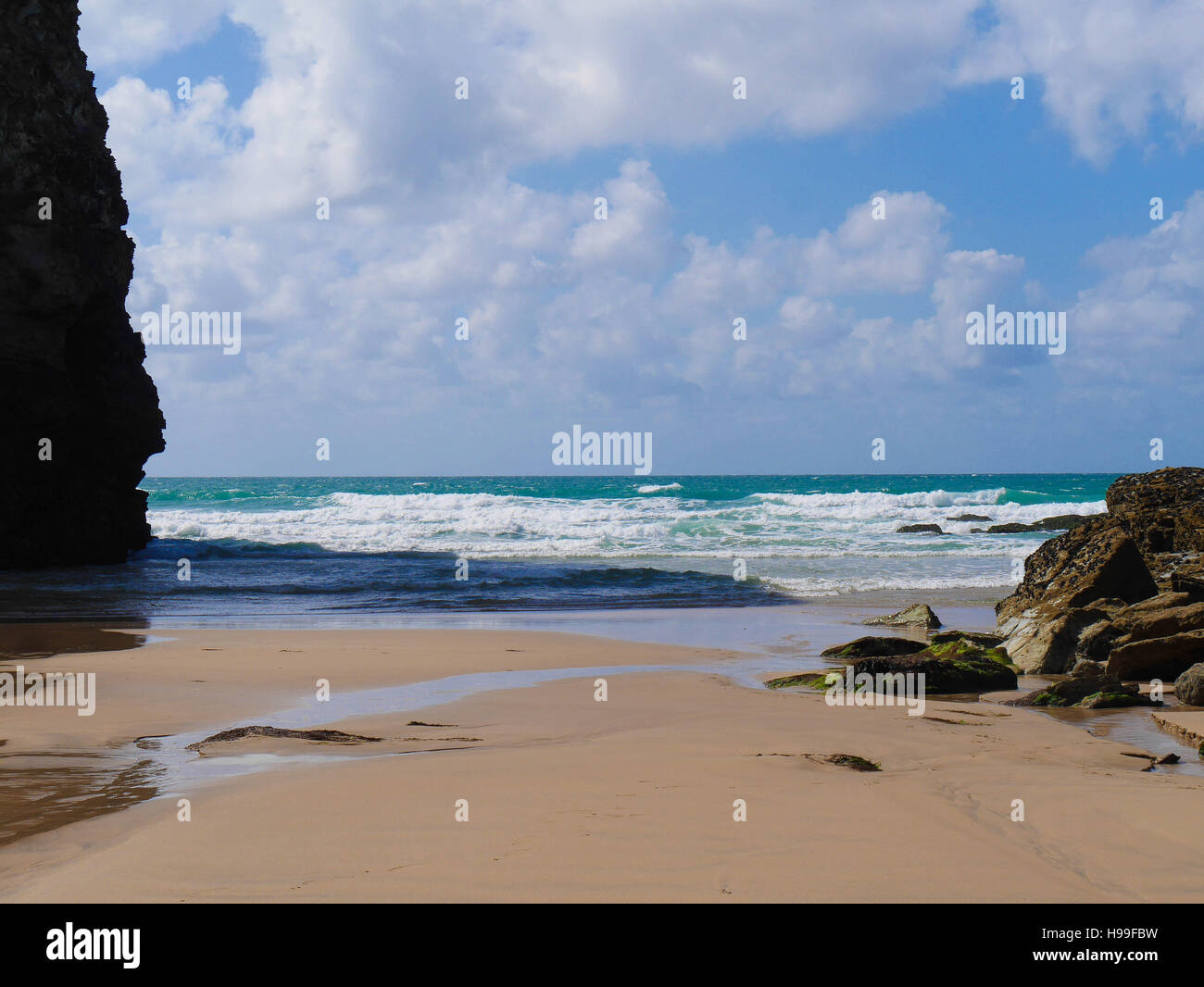 Whipsiderry Beach Newquay Cornwall England UK Stock Photo - Alamy
