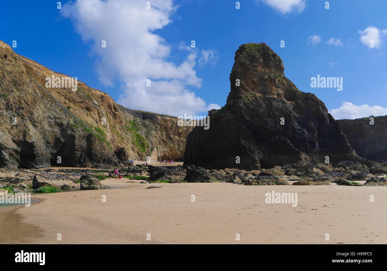Whipsiderry Beach Newquay Cornwall England UK Stock Photo - Alamy