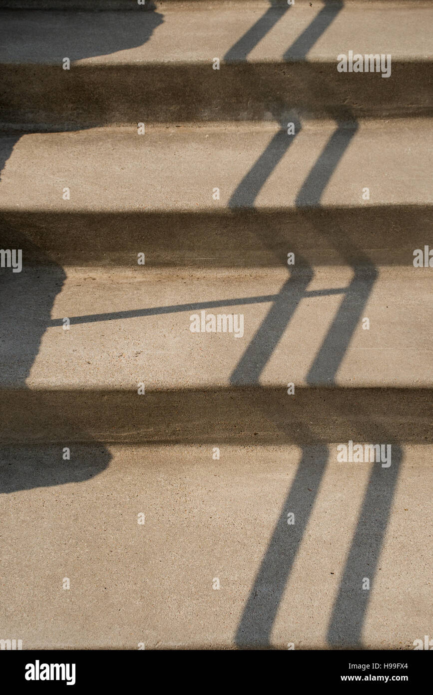 Shadows on steps Stock Photo - Alamy