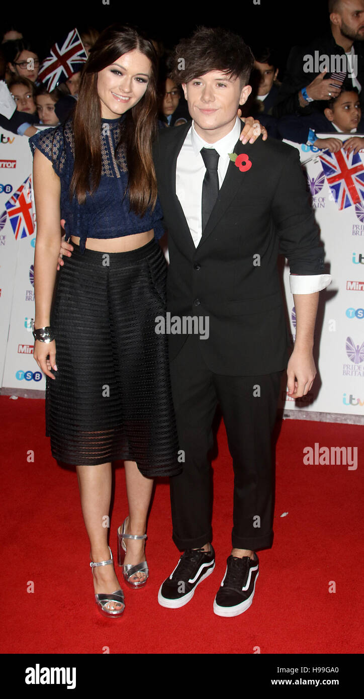 Oct 31, 2016 - Emily Middlemas and Ryan Lawrie attending Pride Of ...
