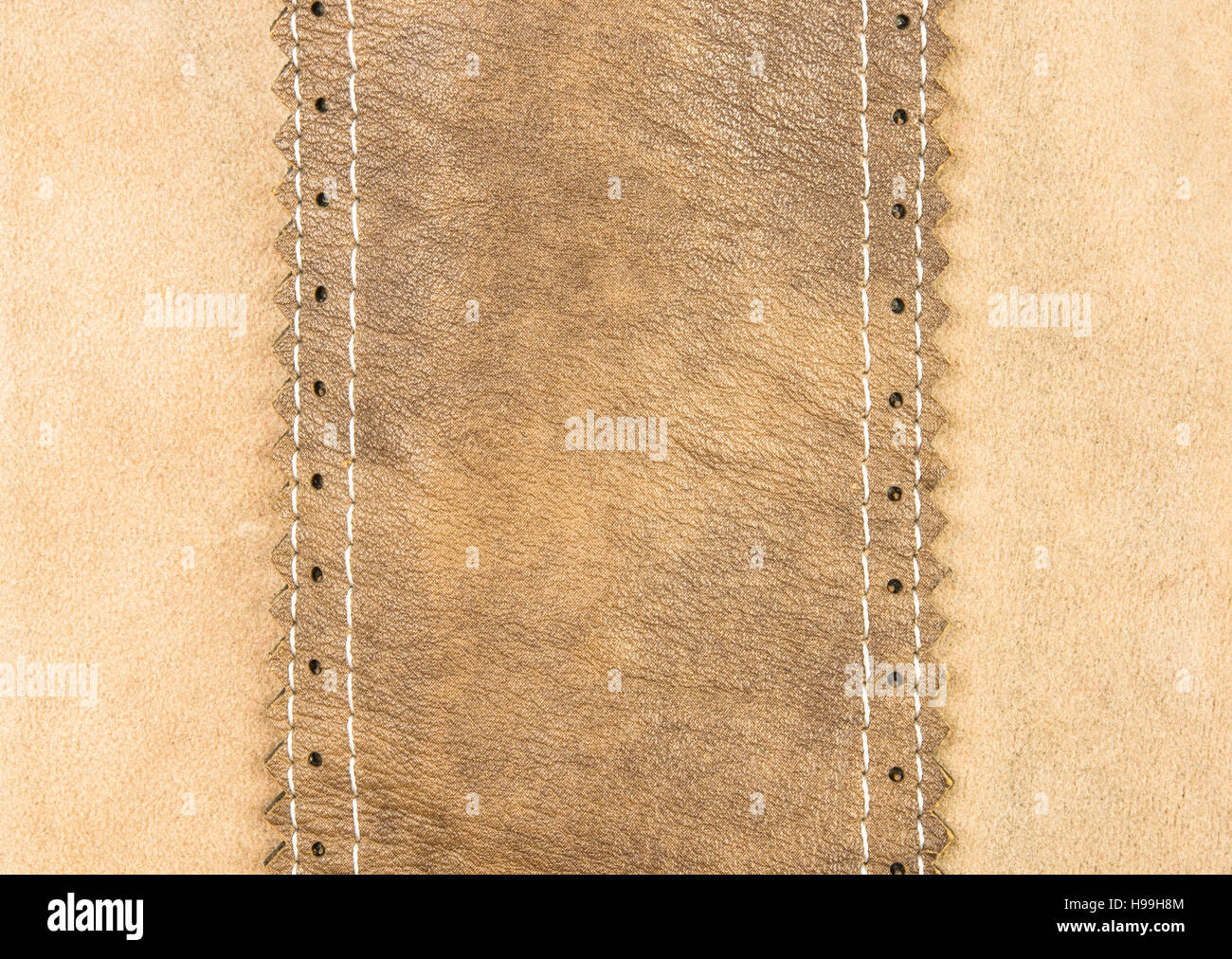 closeup of the fittings and seams on brown leather hand bag Stock Photo ...