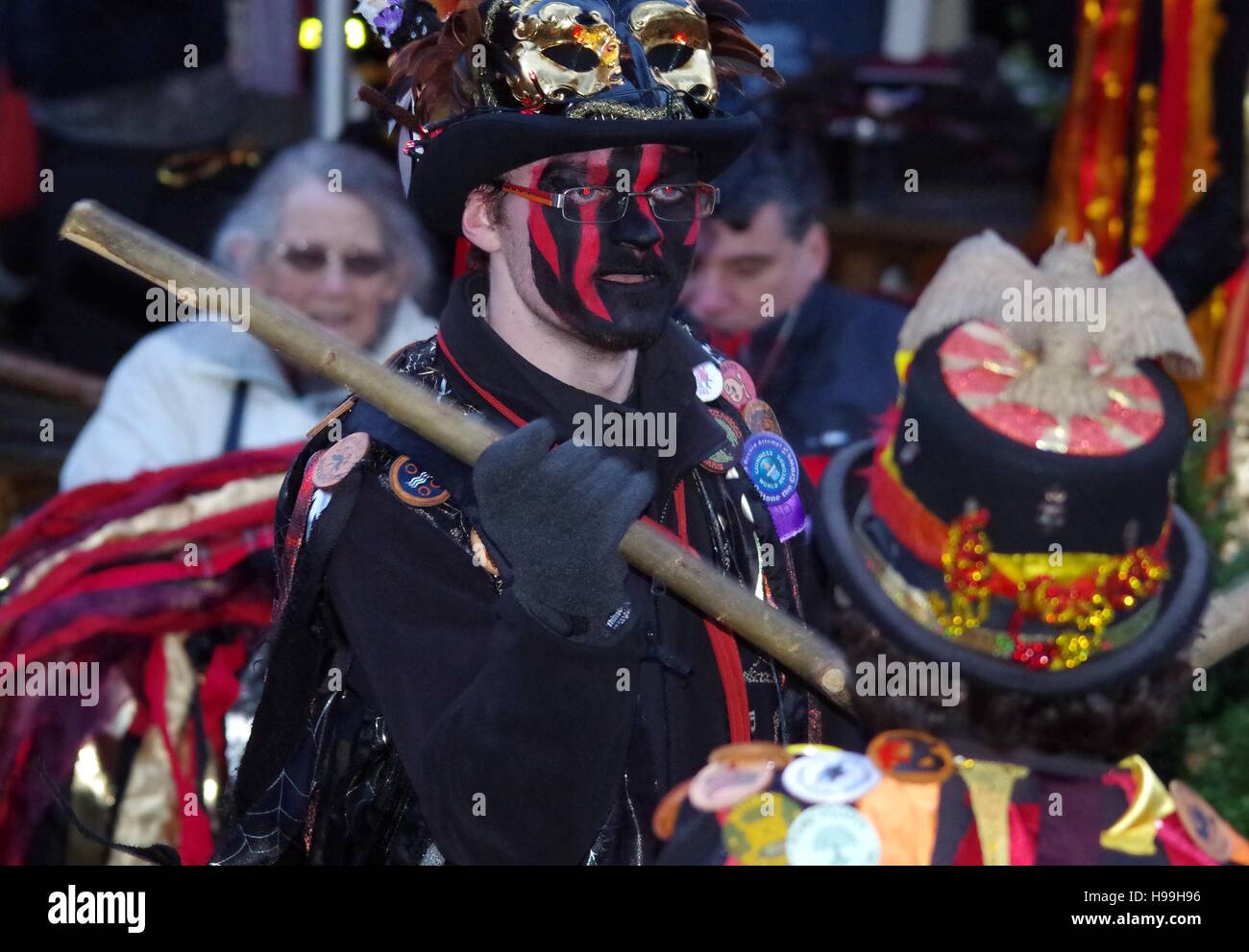 powder kegs morris dancers Stock Photo - Alamy
