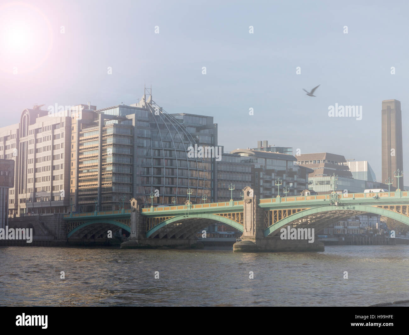 Financial times and southwark bridge hi-res stock photography and ...