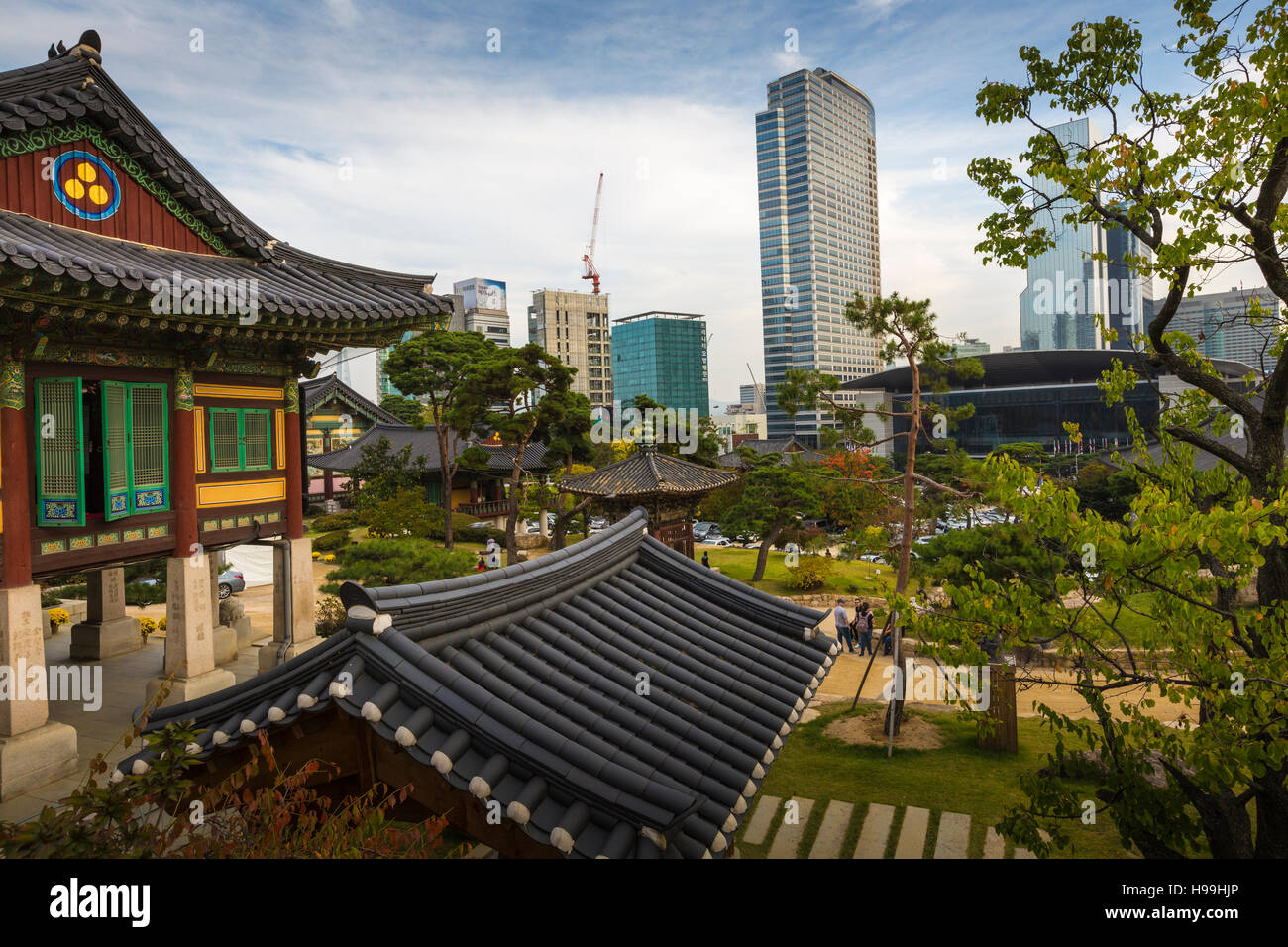 Bongeunsa Temple in the Gangnam District of Seoul, Korea Stock Photo ...