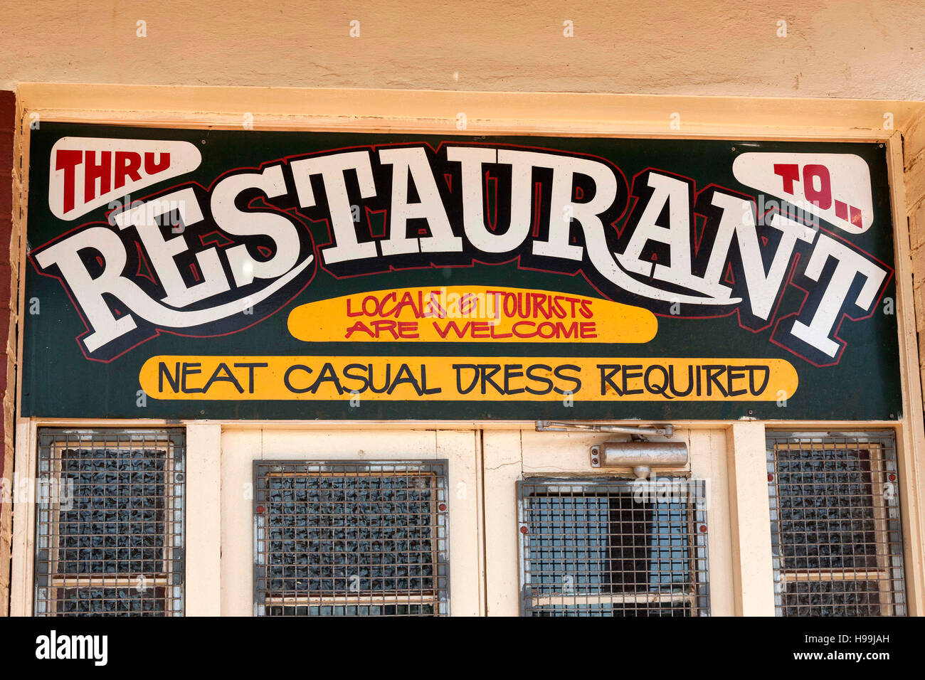 Restaurant sign, Mount Magnet Western Australia Stock Photo - Alamy