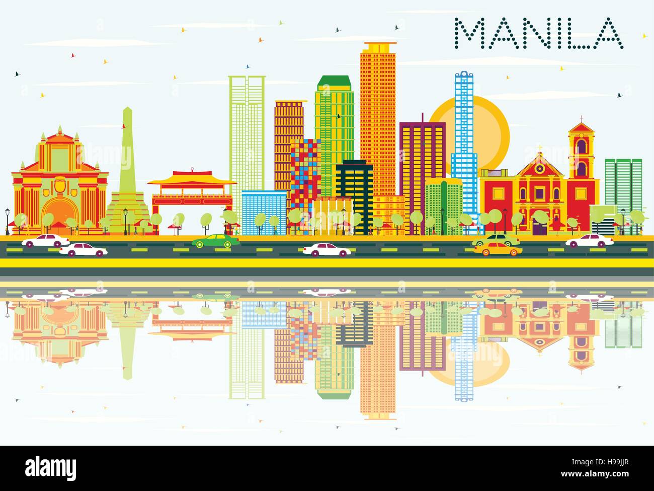 Manila symbol skyline hi-res stock photography and images - Alamy