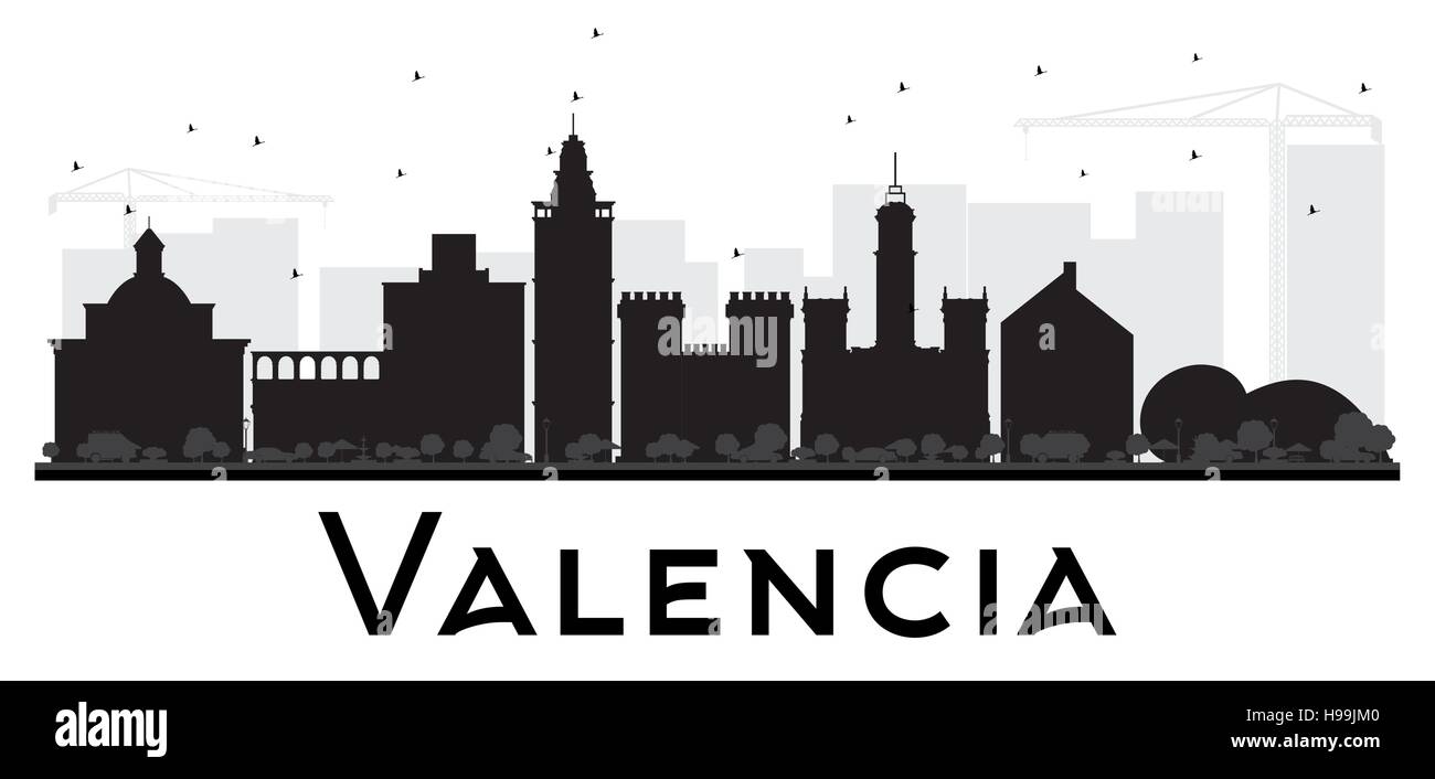 Valencia spain skyline Stock Vector Images - Alamy