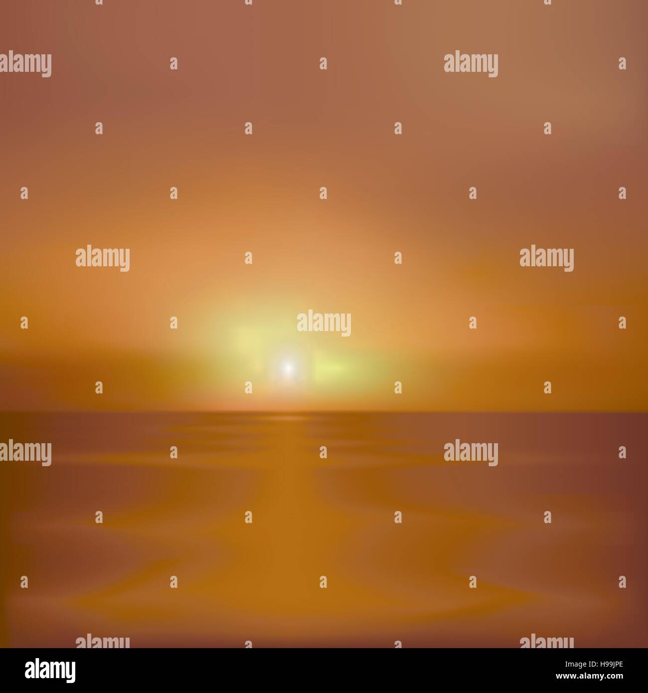 Horizon over water ocean Stock Vector Images - Alamy