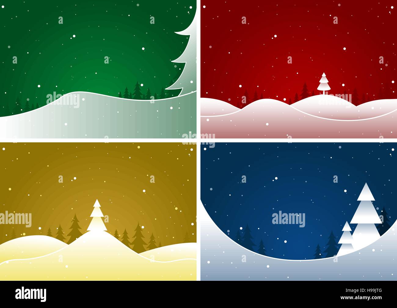 Merry Christmas Set Stock Vector Image & Art - Alamy