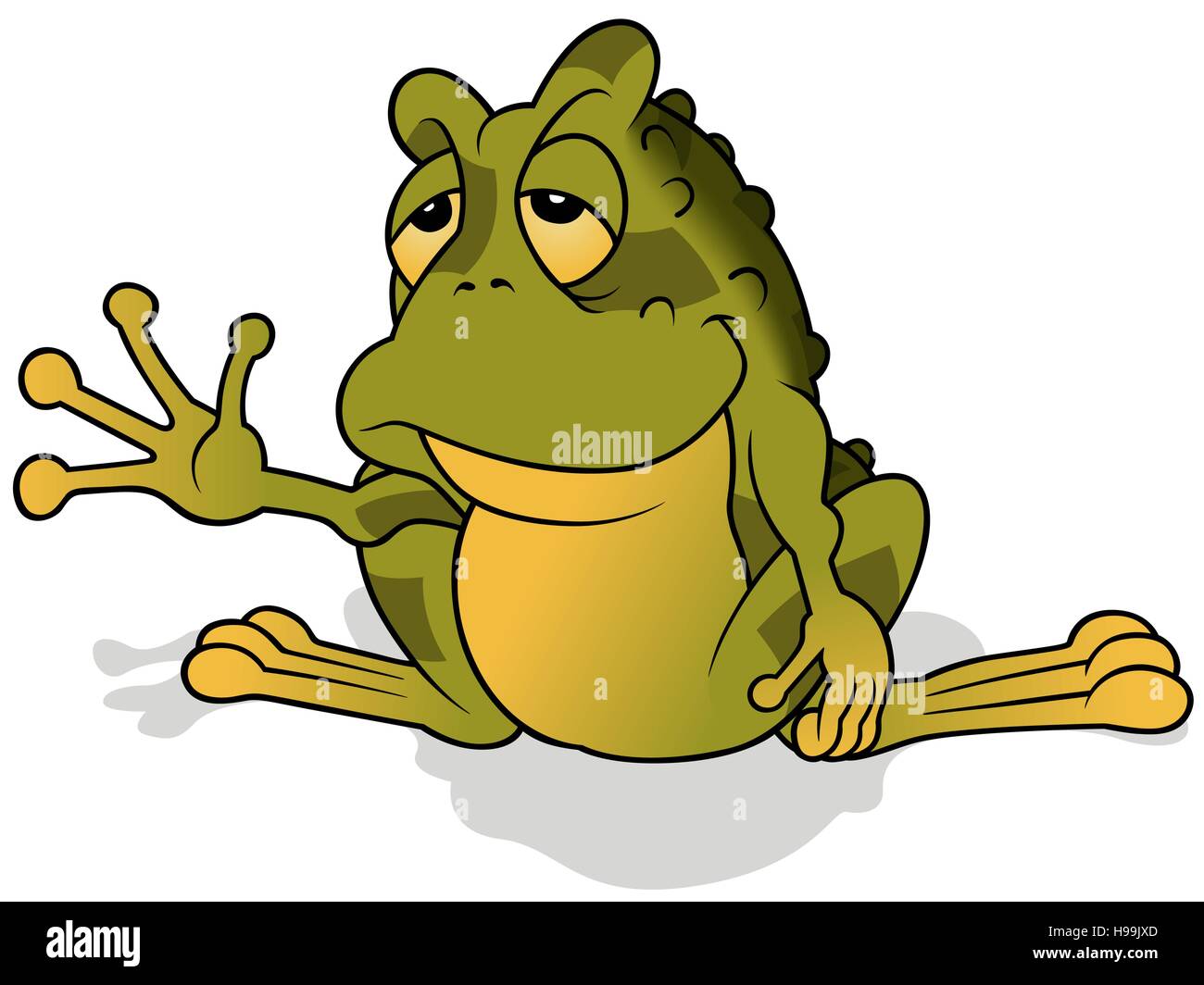 Lazy frog Stock Vector Images - Alamy