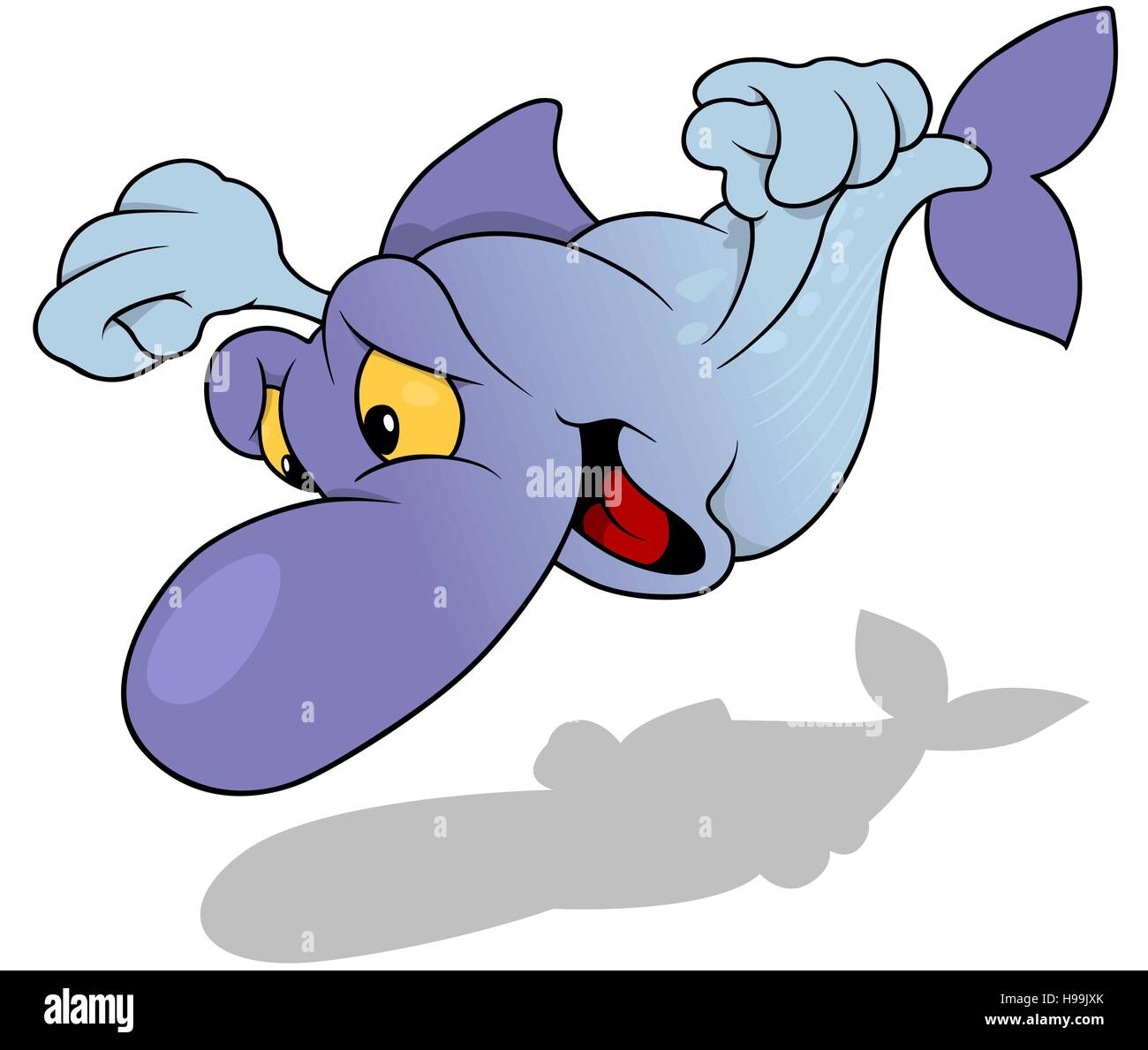 Cartoon happy fish hi-res stock photography and images - Alamy