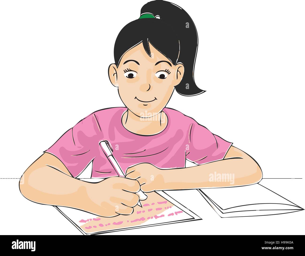Girl Drawing Clip Art