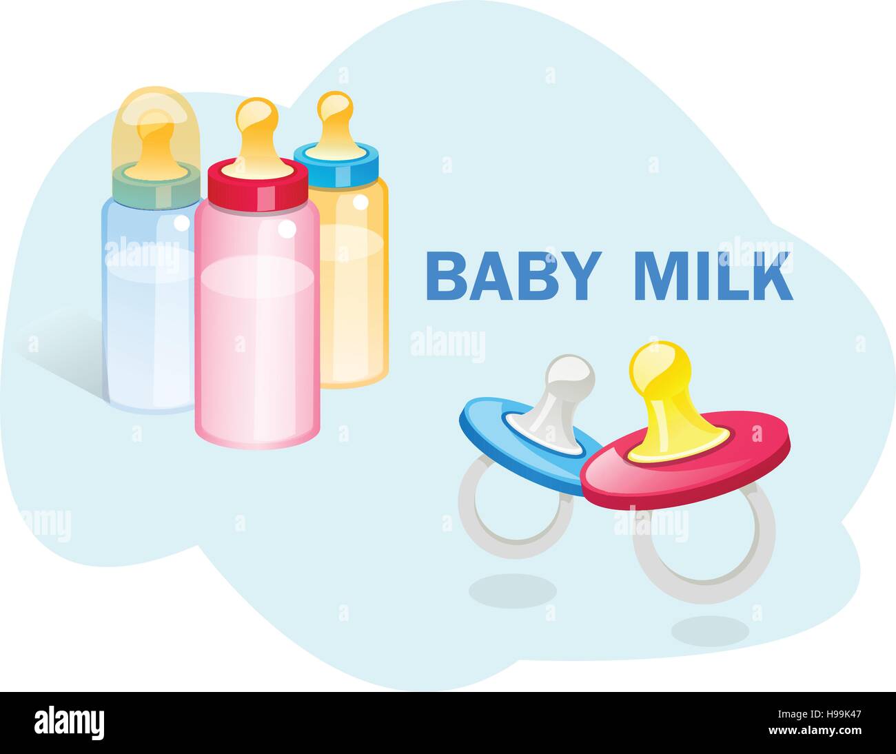 Vector illustration of Baby Milk Stock Vector Image & Art - Alamy