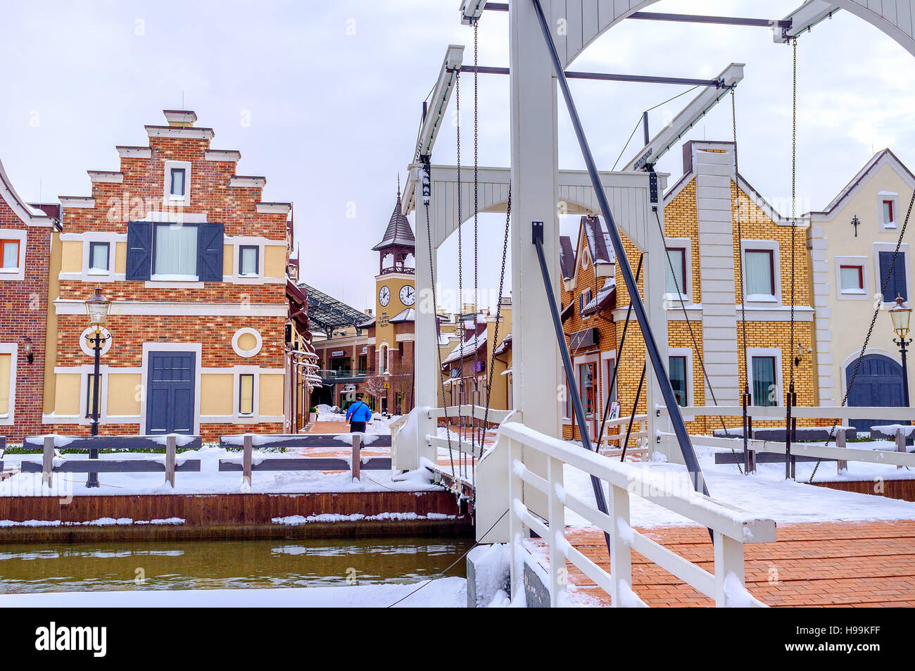 The Dutch style outlet city boasts the drawbridge, that is the same ...