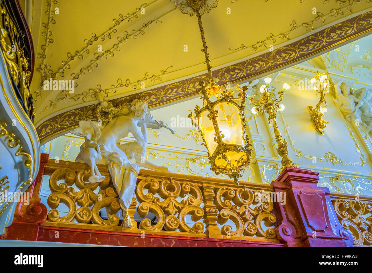 The sculpture of the mythological faun is mandatory element of interior ...