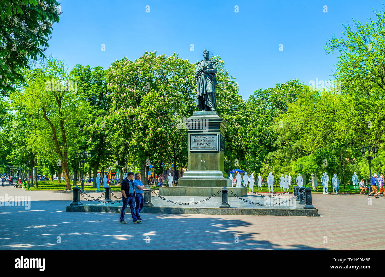 The monument to the governor of New Russia Prince Mikhail Vorontsov ...
