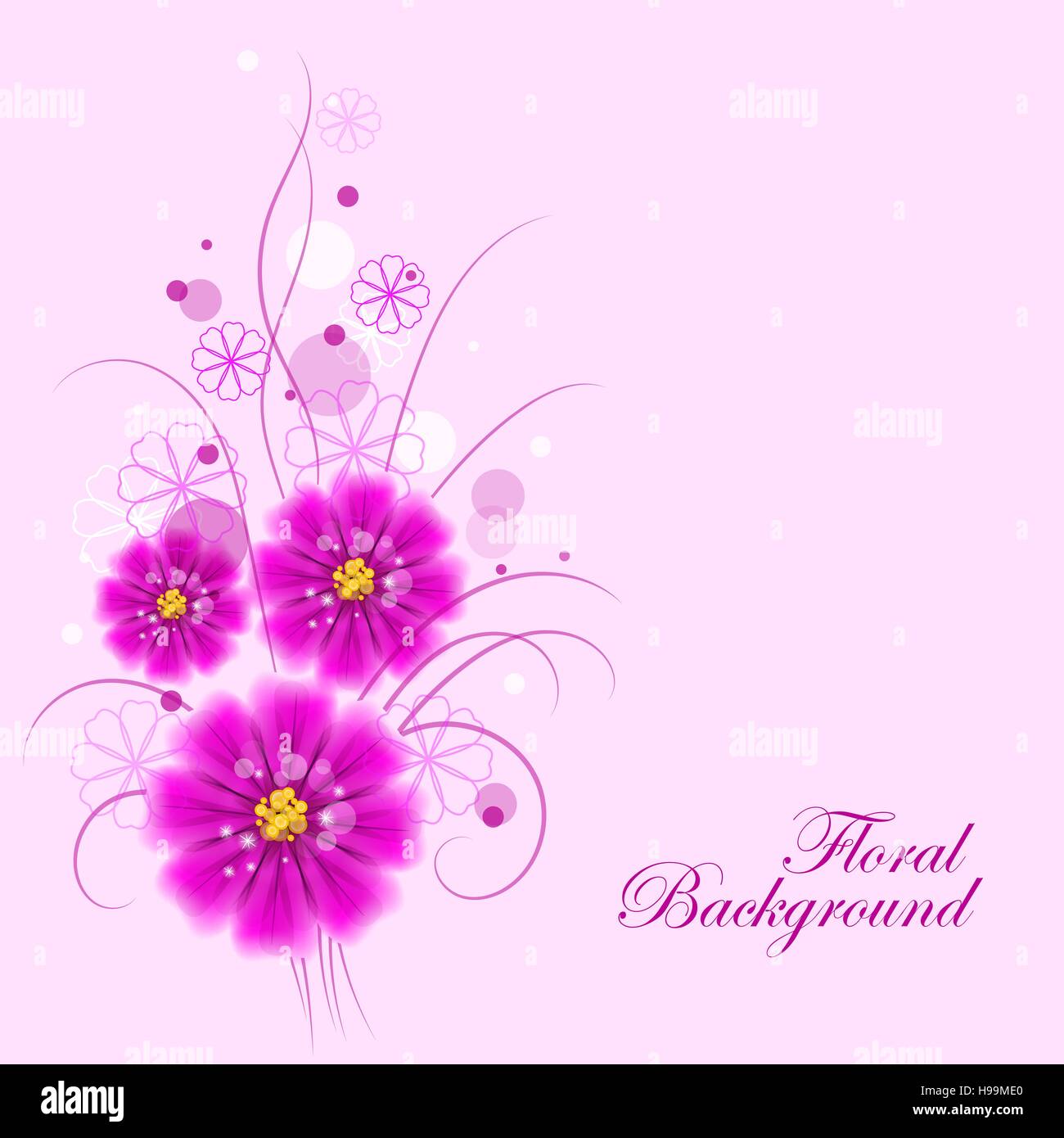 Floral vector background Stock Vector Image & Art - Alamy