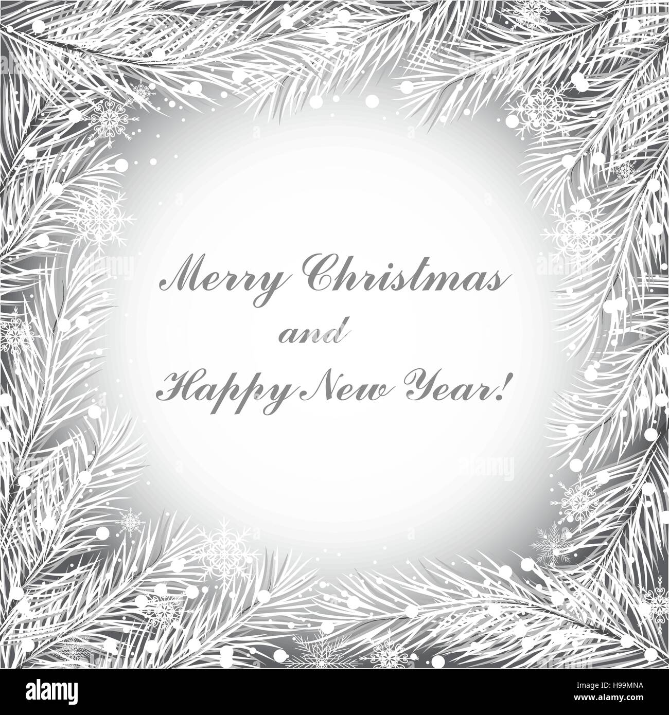 Natural christmas square frame Stock Vector Images - Alamy