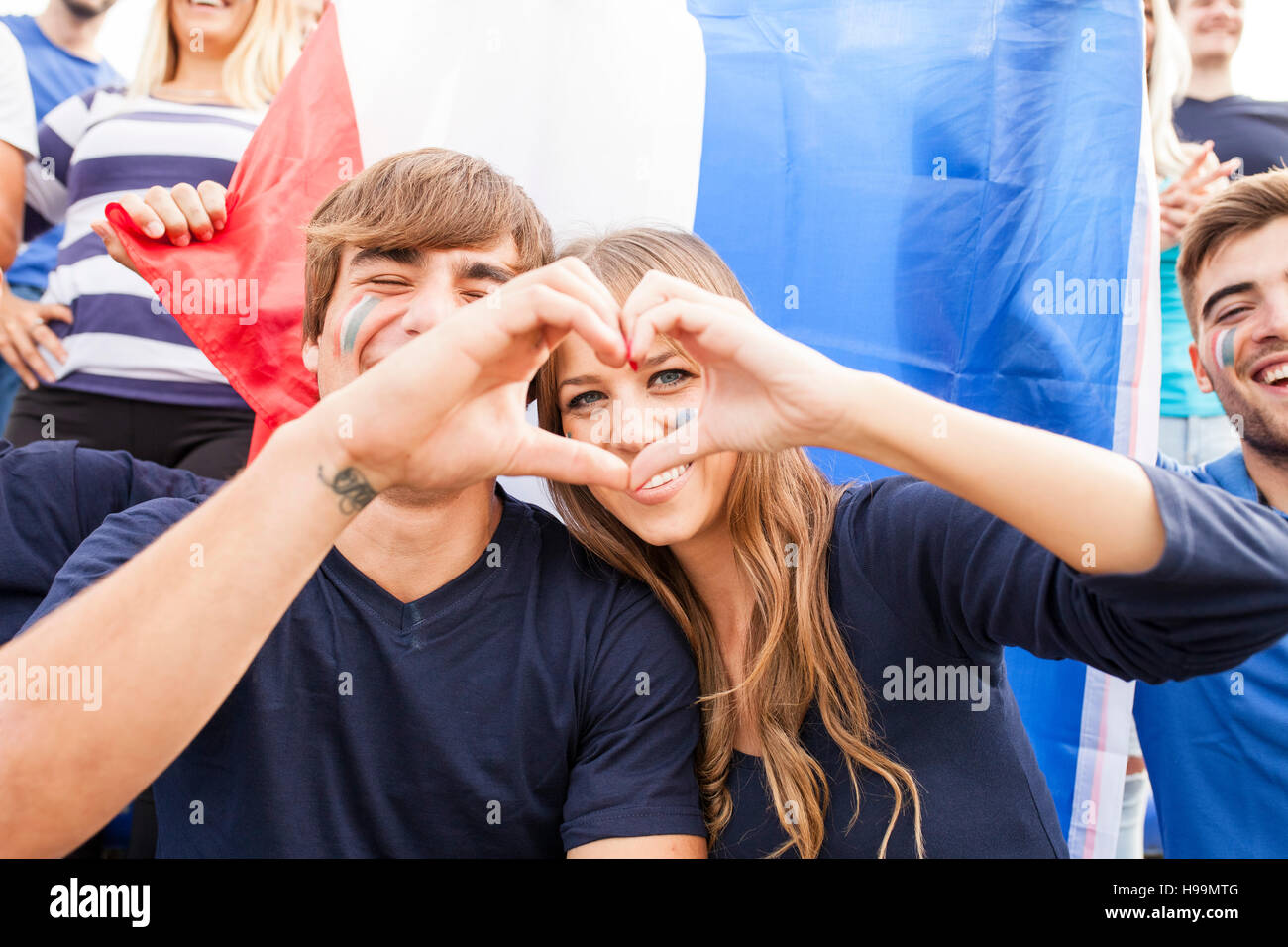 Crowd hands heart hi-res stock photography and images - Alamy