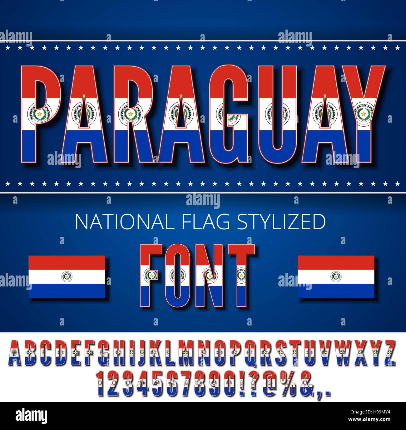Country of paraguay Stock Vector Images - Alamy