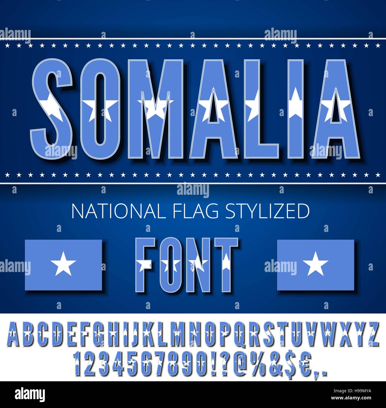 National Flag Font Stock Vector Image & Art - Alamy